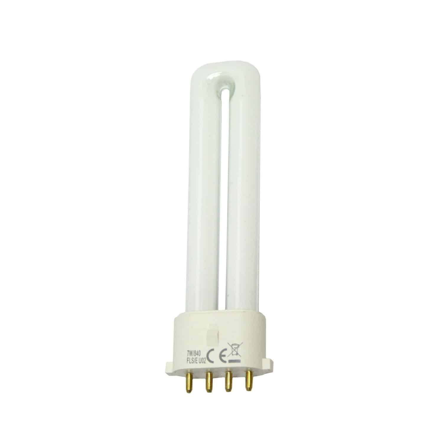 4 Pin 7W Warm White 830 PLS 2G7 Compact Fluorescent - UK LIGHT STORE