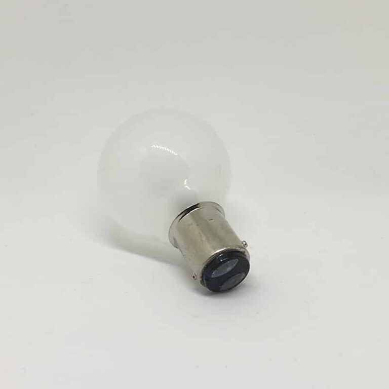 24 Volt Small Round Frosted SBC BA15D 12w 24w - UK LIGHT STORE