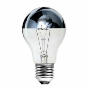 Crown Silver 100W GLS General Incandescent Light Bulb UK 240V - ES E27 ...