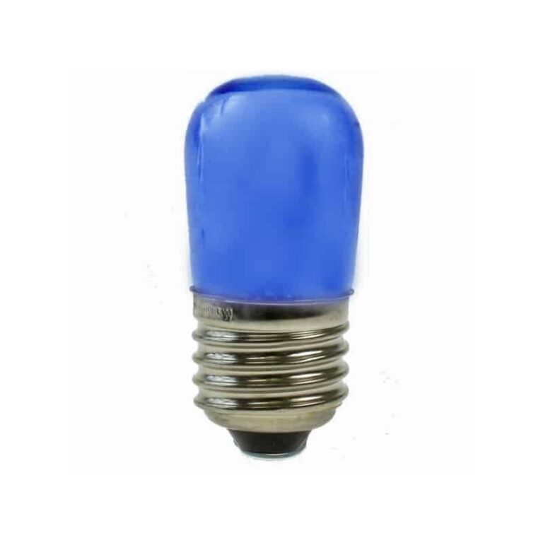 15W ES Pygmy Light Bulb 240V Screw E27 Solid Opaque Blue - UK LIGHT STORE