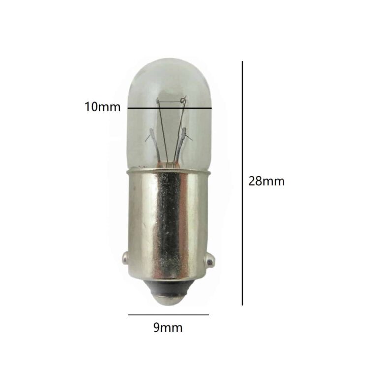 36V 3W 85ma BA9S 10mm x 28mm Small Light Bulb (Pack of 5) - UK LIGHT STORE