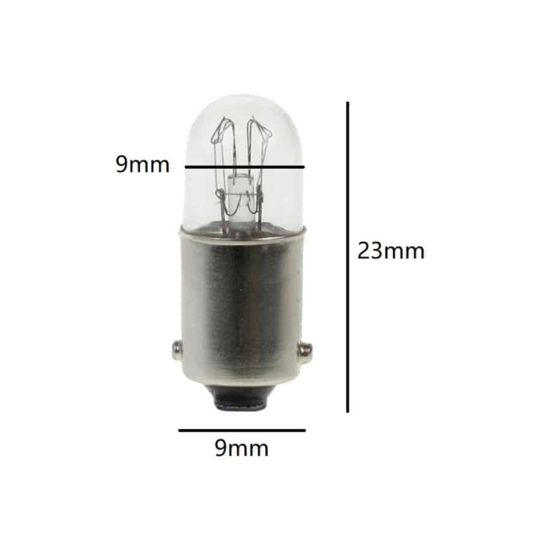 220V 3W 9mm x 23mm BA9S Small Light Bulb (Pack of 5) - UK LIGHT STORE